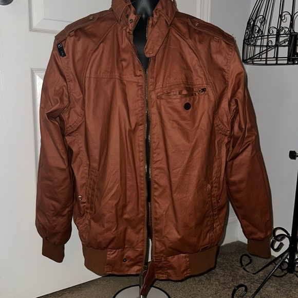 Rocawear | Jackets & Coats | Rare Rust Brown Bomber Style Jacket | Poshmark